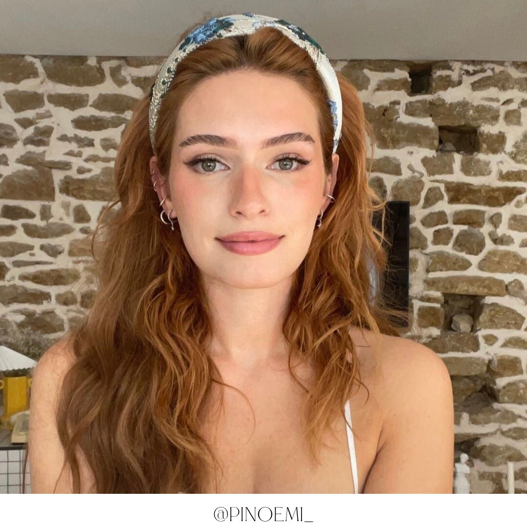 Francesca Black Headband with veil – Elena Honch Accessories